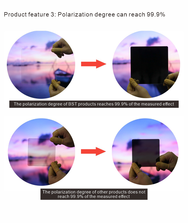 HD Square 100*150mm Circular Polarizer Lens Filter